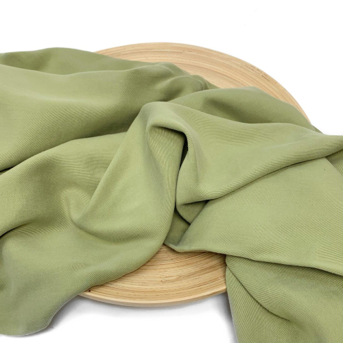 LIDANI - TENCEL™ Lyocell - Twill uni - olivgrün
