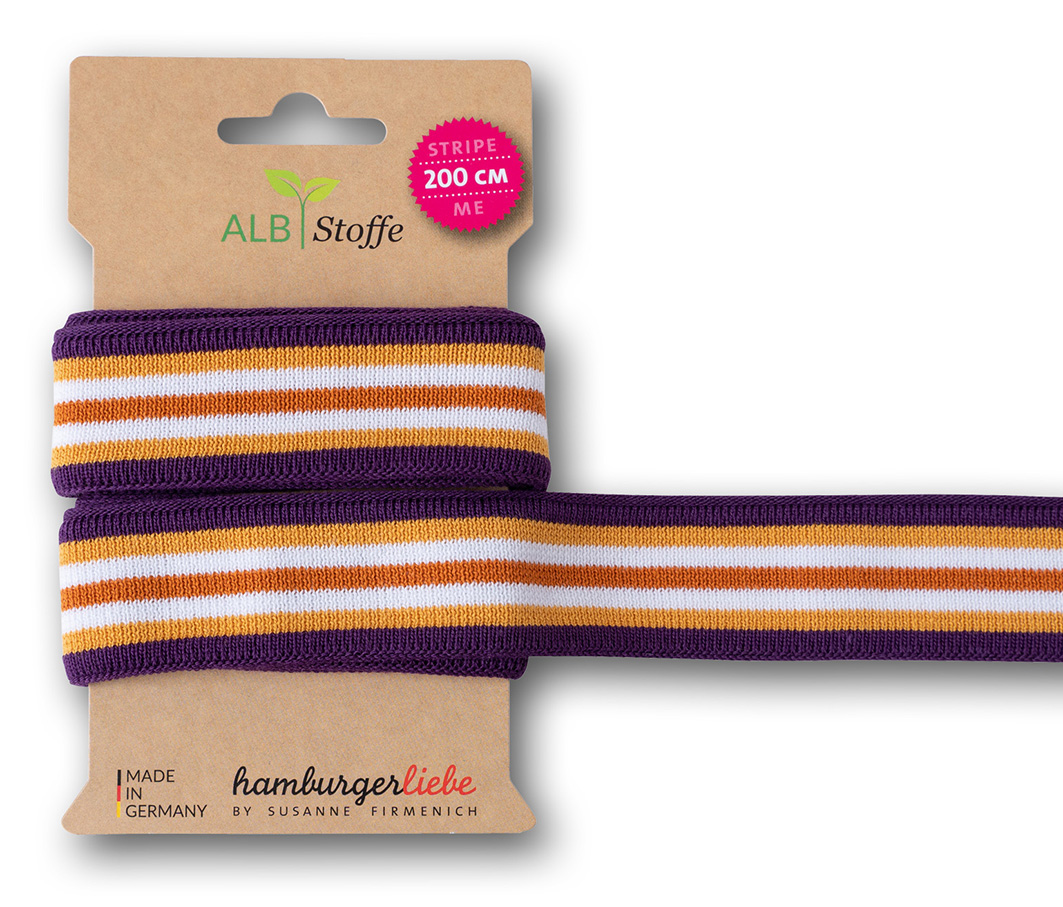 LIDANI - Bio Stripe Me - College Col. 48 - viola/curry/weiß/nepal ...