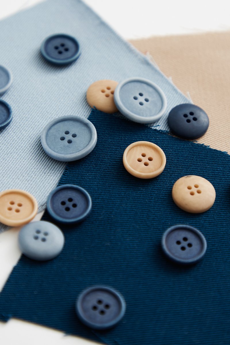 LIDANI - Knopf Corozo - 2 Hole - 11 mm - rosewood - Mind the Maker