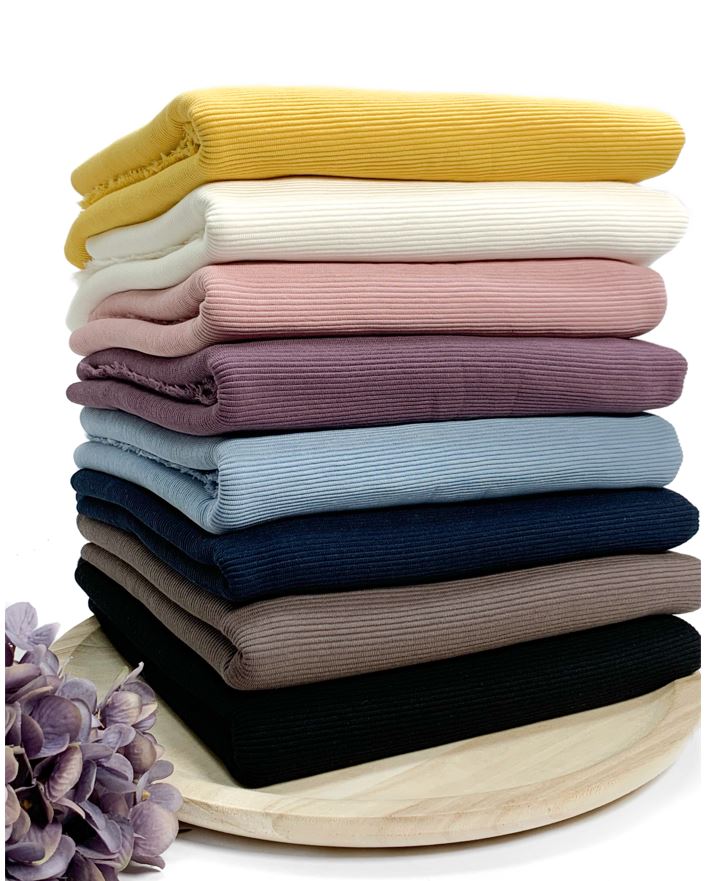 LIDANI - RESTSTÜCK 1,20m !!! - Rib Jersey - Ottoman - dusty rose